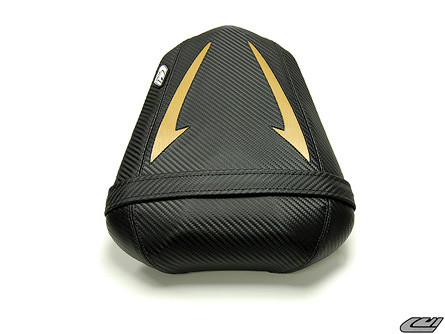 LUIMOTO Raven Edition Passenger Seat Covers for the YAMAHA R1 (07-08)