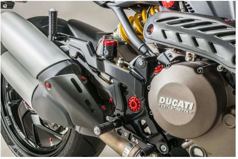 CNC Racing SPORT Adjustable Rearsets for Ducati Monster 1200 and 821