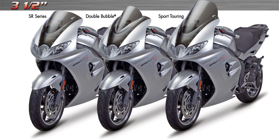 Zero Gravity Racing Windshields for the Triumph Sprint GT Dark Smoke w ...