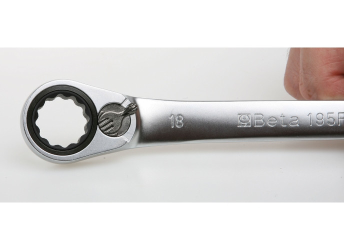 Beta Tools Model 195P 16X18mm-Ratcheting offset Bi-Hexagon Wrenches
