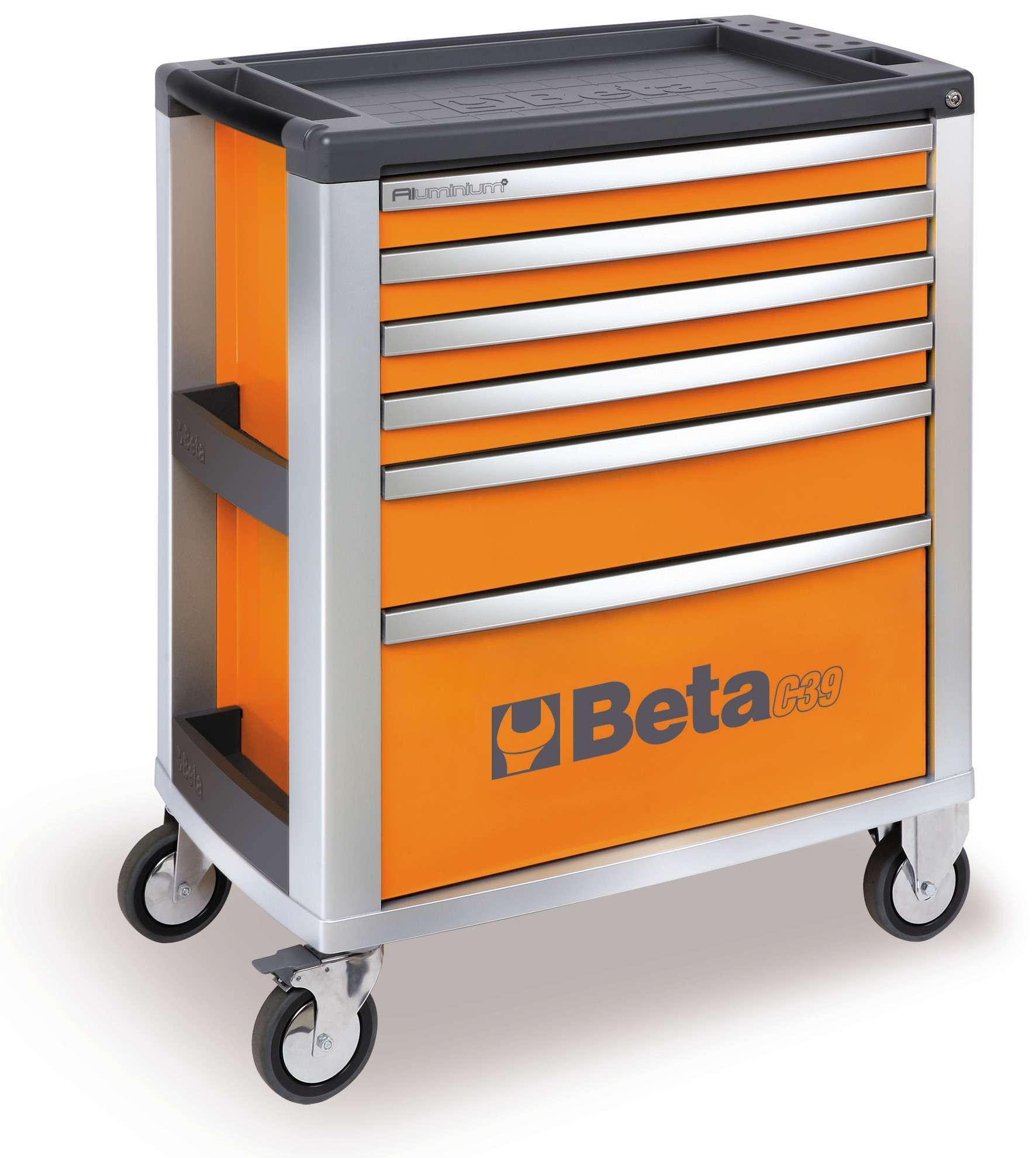 Beta Tools Model C39 O/6-Mobile Roller Cab 6 Drawers Orange