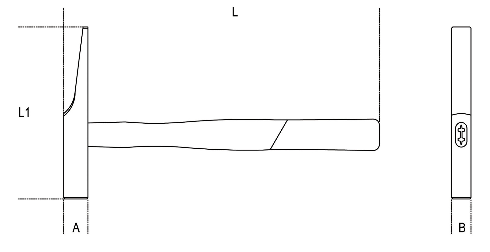 Beta Tools Model 1379 F18mm-Electrician's Hammers Wooden