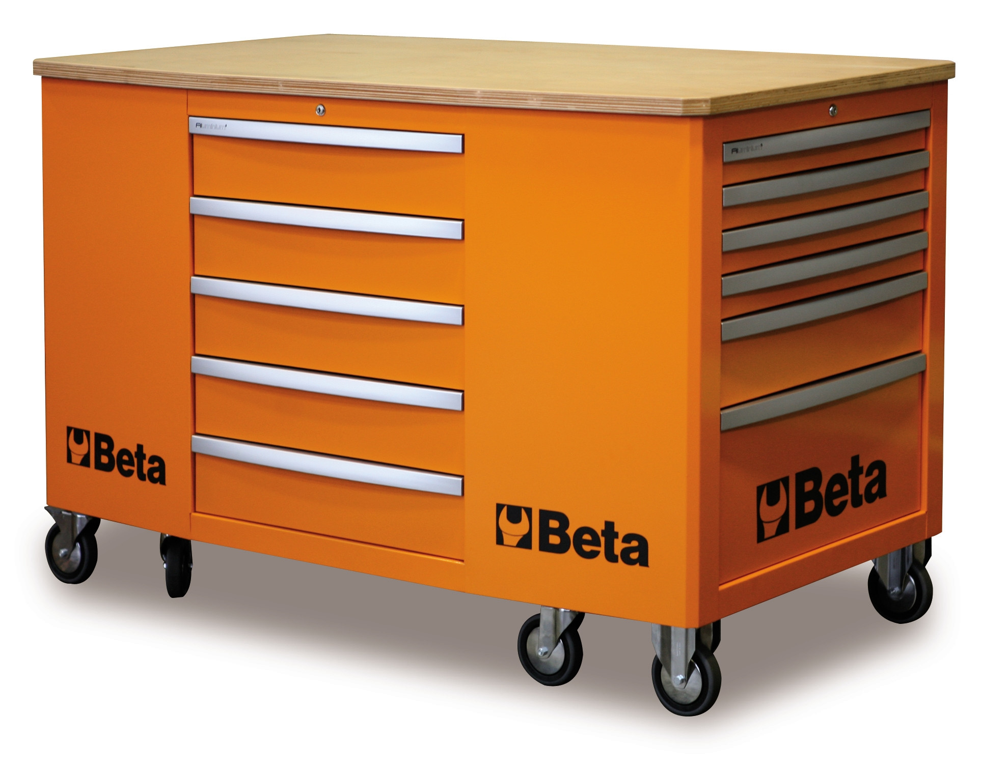 Beta Tools Model C31 O-Mobile Workstation 28 Drawers Orange