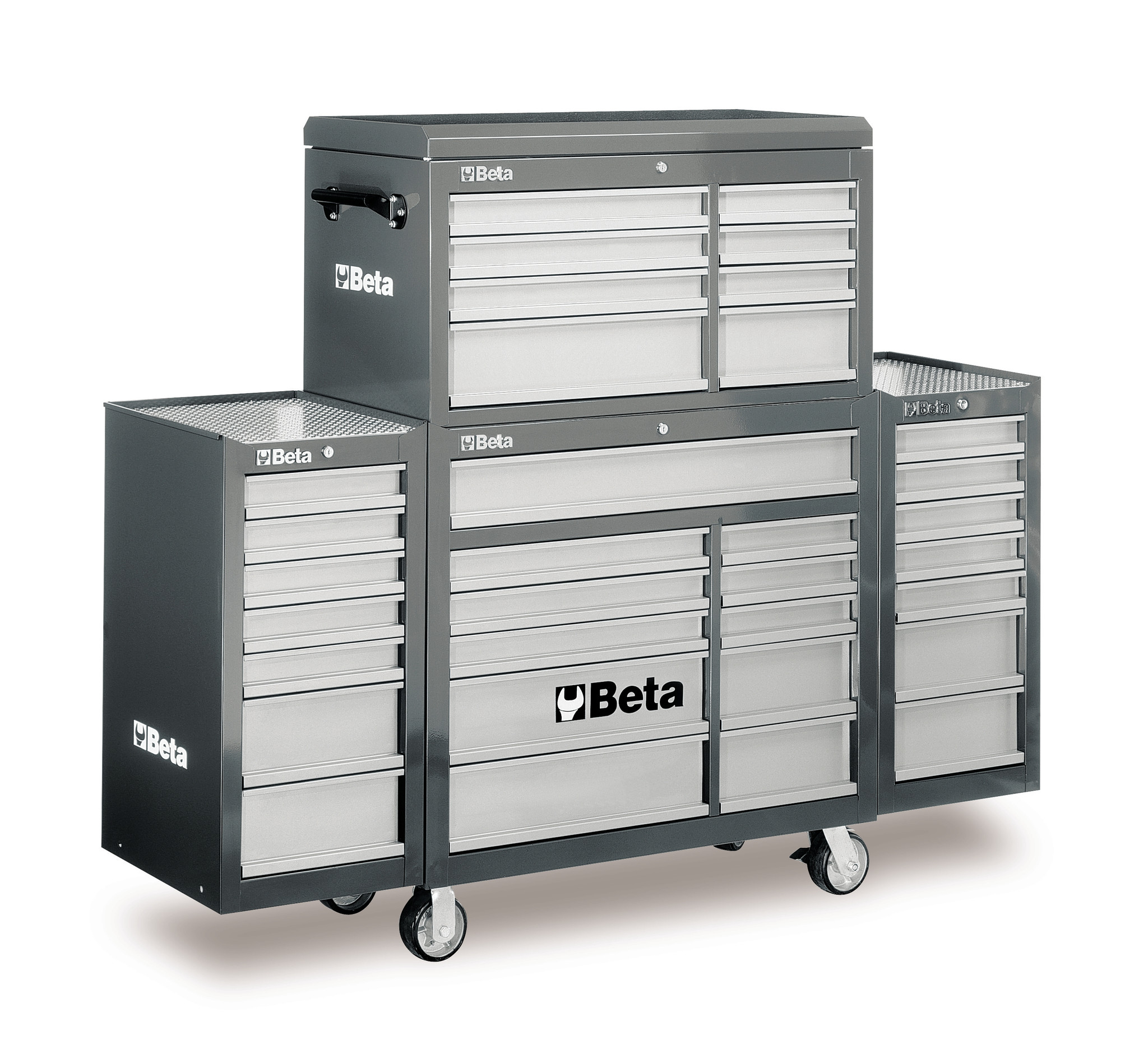 Beta Tools Model C38 Cg-Mobile Roller Cab 25 Drawers Grey