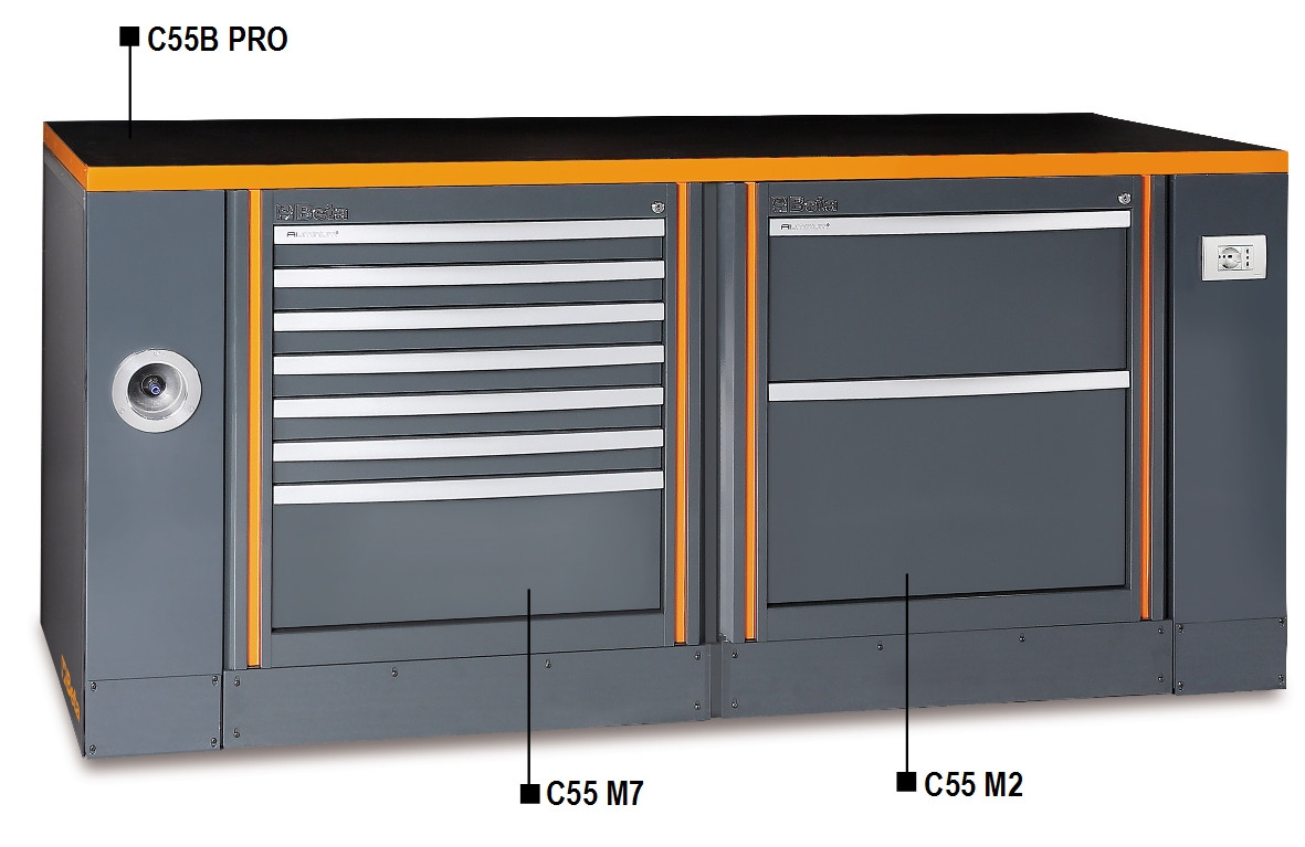 Beta Tools Model C55 B-Pro/1-Workbench & Module M2 + M7